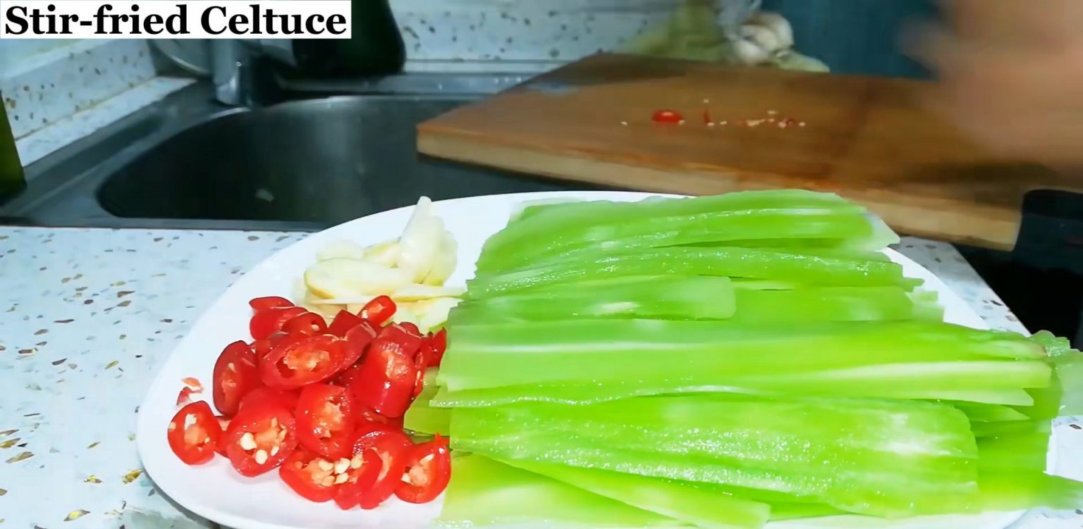 Stir-fried Celtuce recipes - Cook Chinese Foods