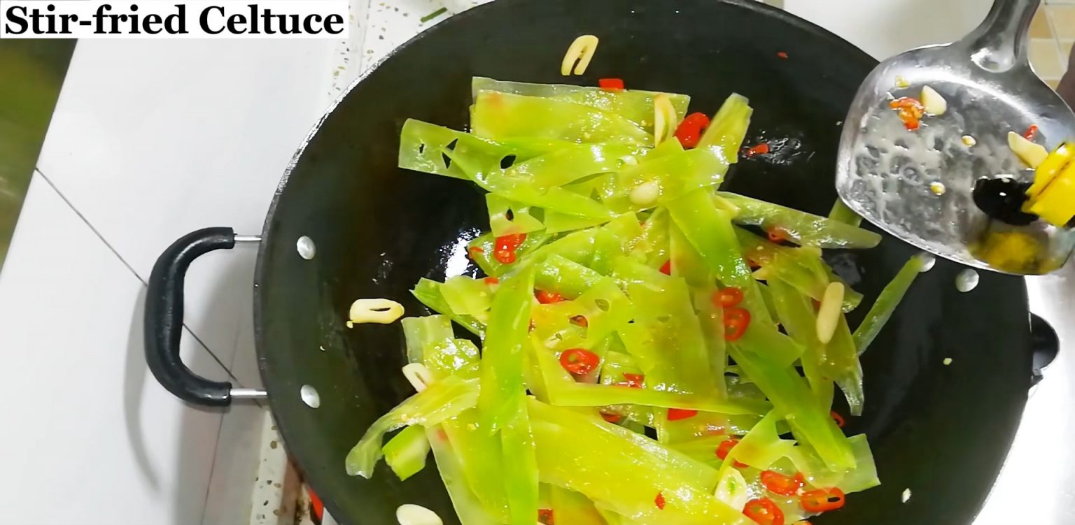 Stir-fried Celtuce recipes - Cook Chinese Foods