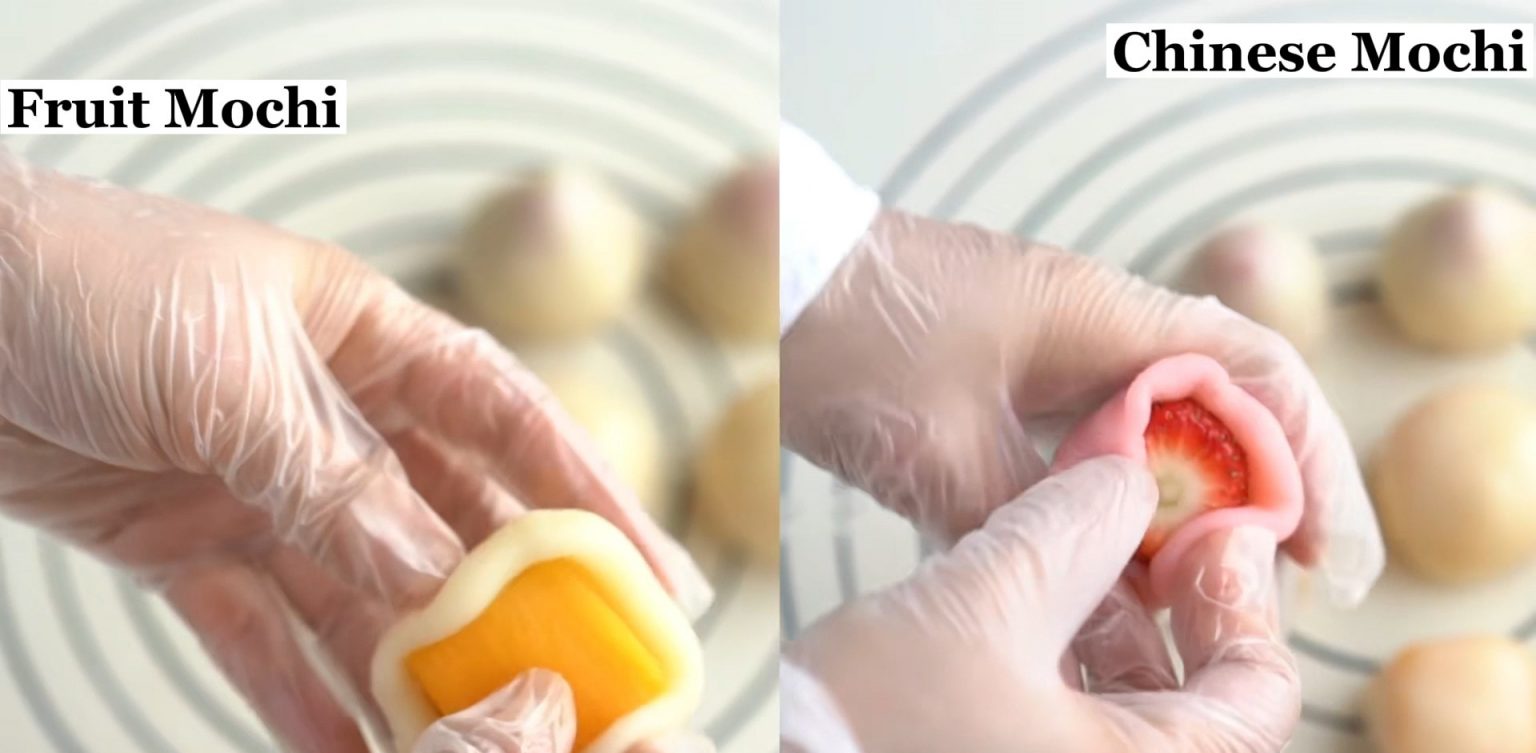 Chinese Mochi__Fruit Mochi - Cook Chinese Foods