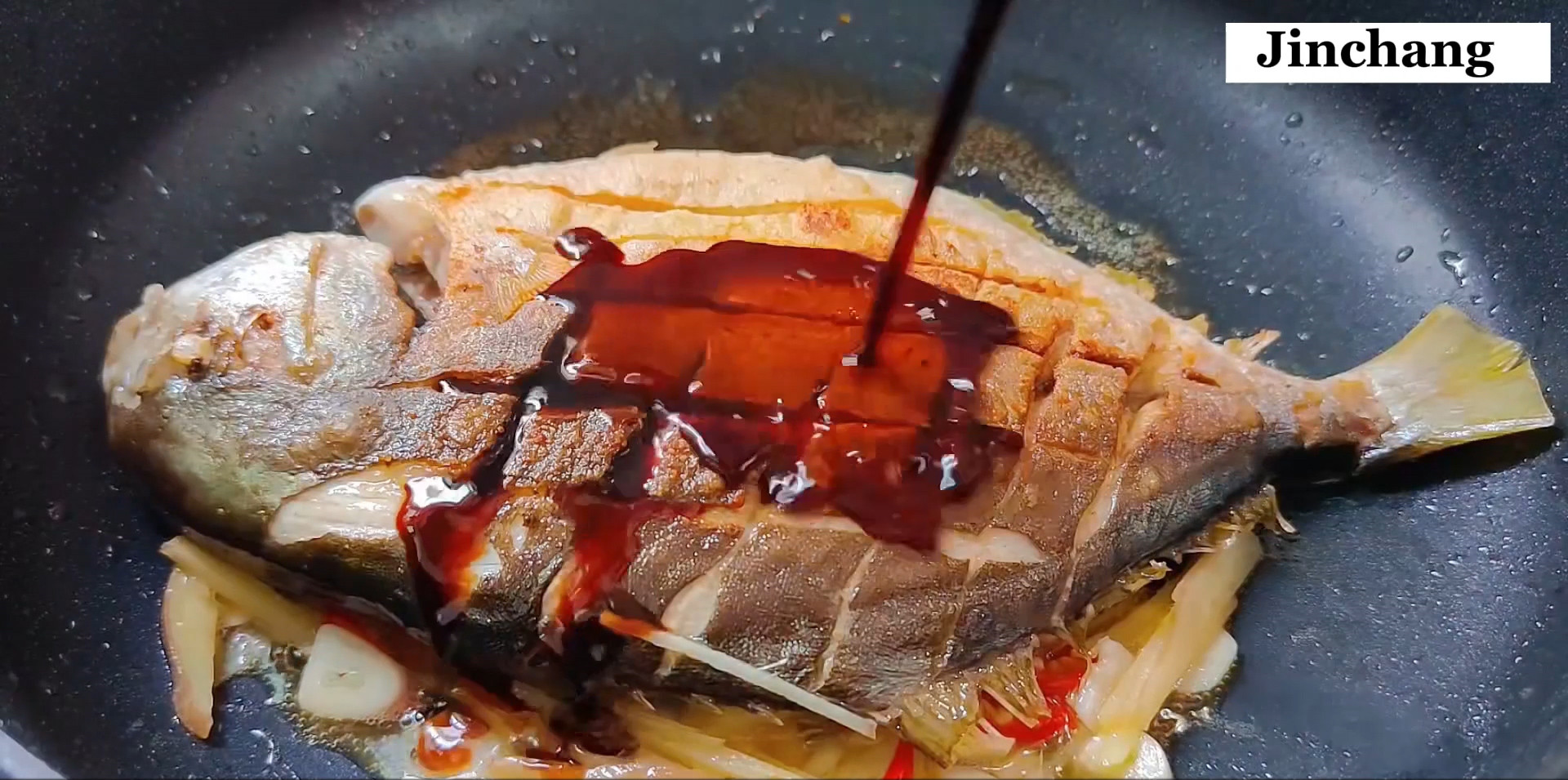 Golden pomfret fish_Fried Jinchang Fish - Cook Chinese Foods